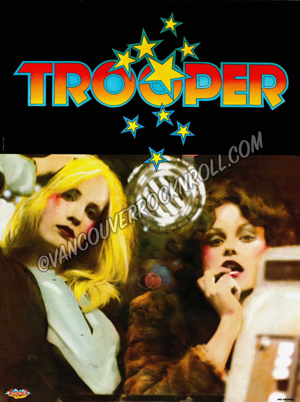 Trooper – Band Promo Poster – 1976 – Vancouver Rock 'n' Roll